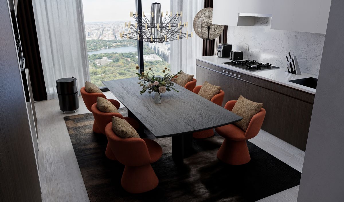 Modern Luxury House Tour in New York | 111 West 57th St | Dining Room ...